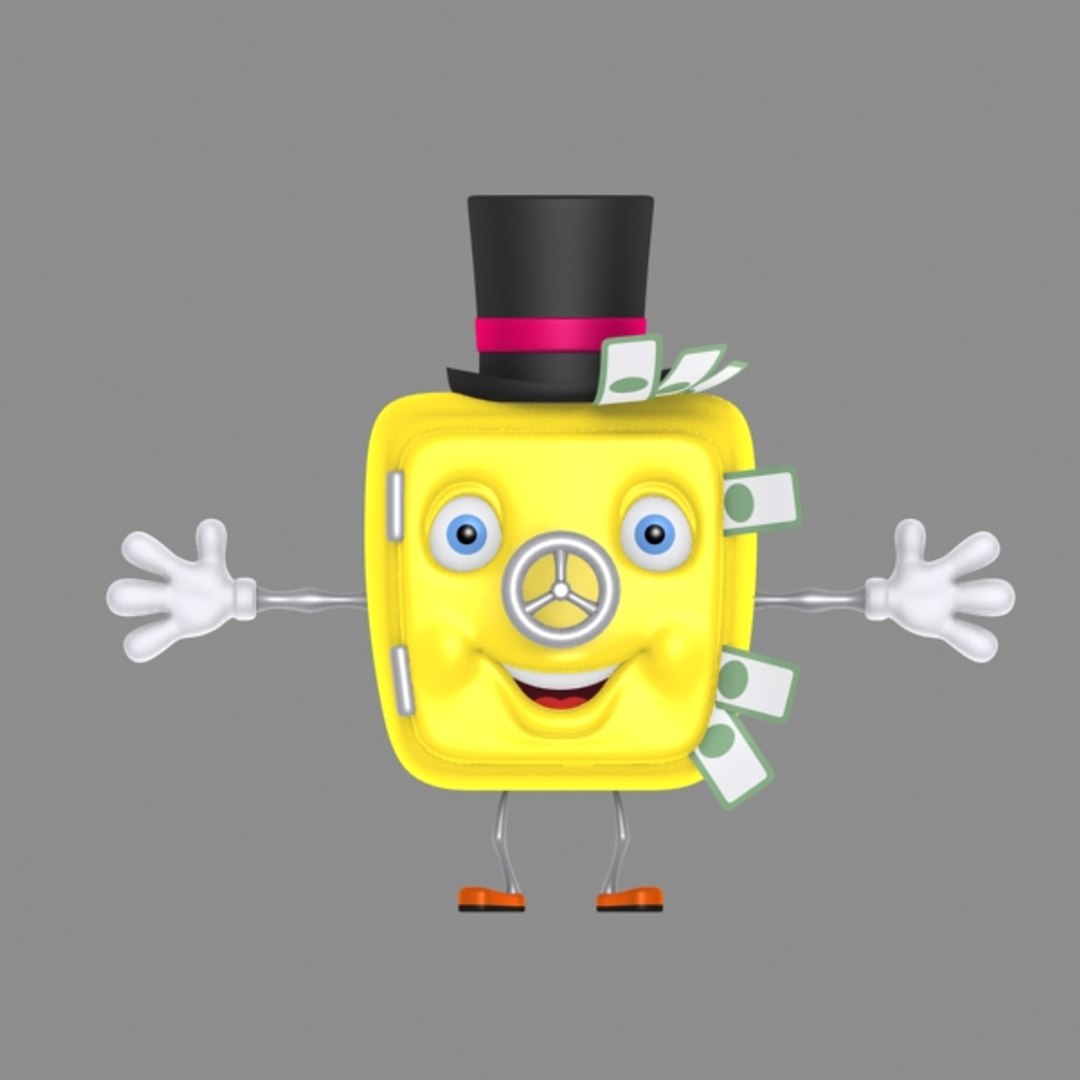 cartoon toon safe 3d model