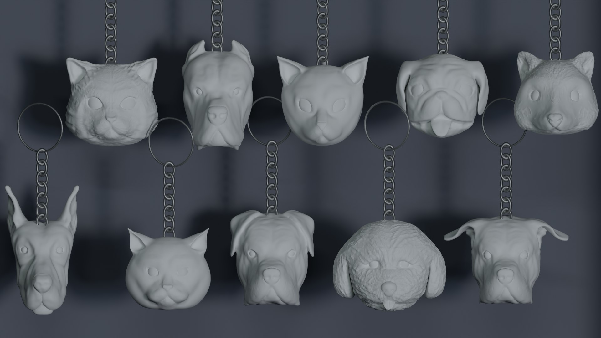 3D Model Animal Heads - TurboSquid 2332812