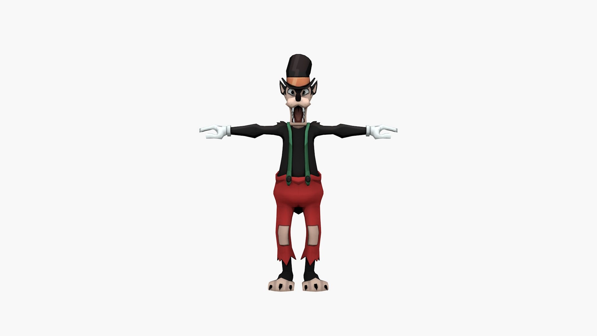 Big Bad Wolf 3D Model - TurboSquid 2388104
