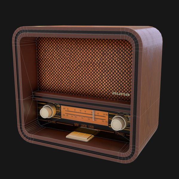 Retro radio 3D model - TurboSquid 1419126
