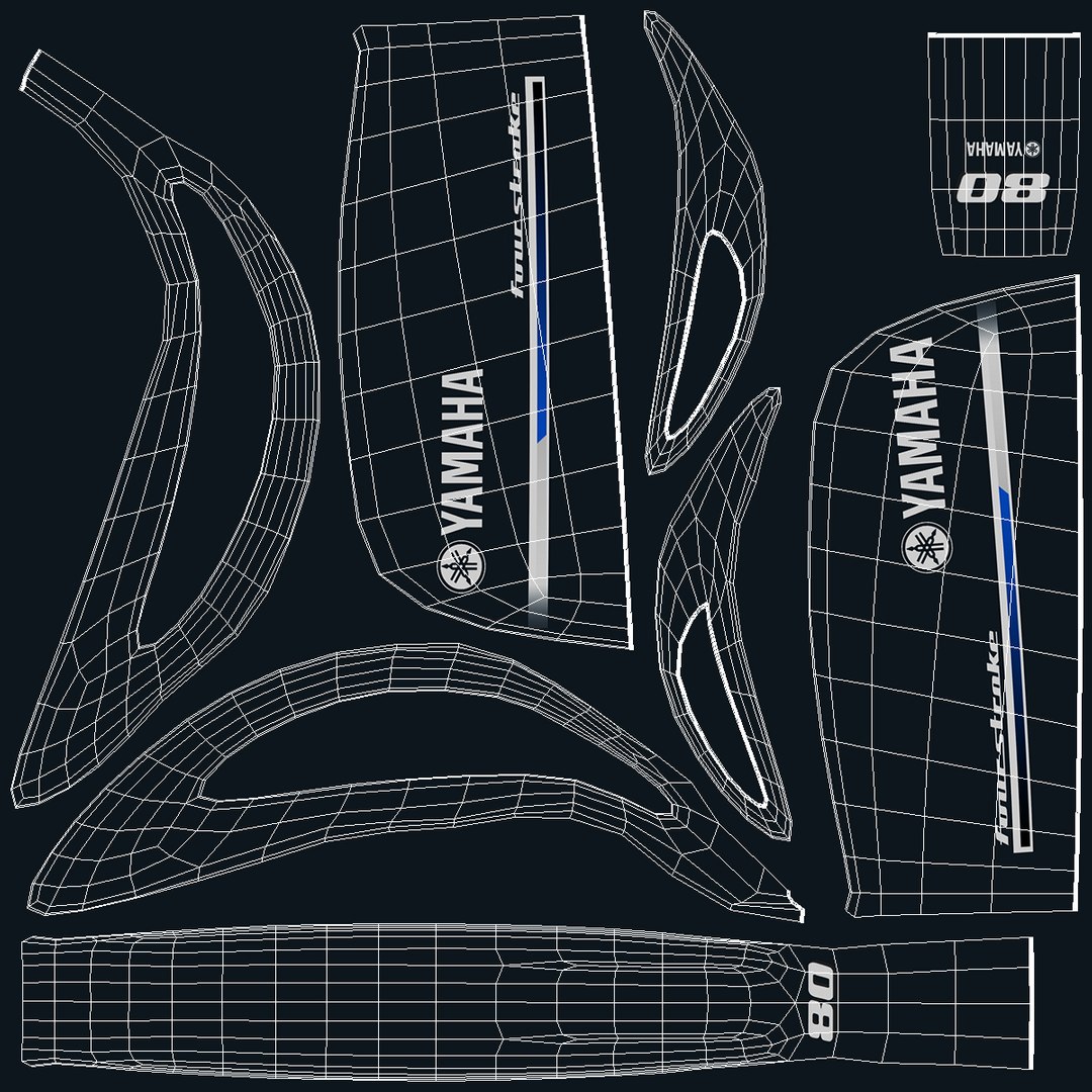 Outboard Boat Engine Yamaha 3D Model - TurboSquid 1314183