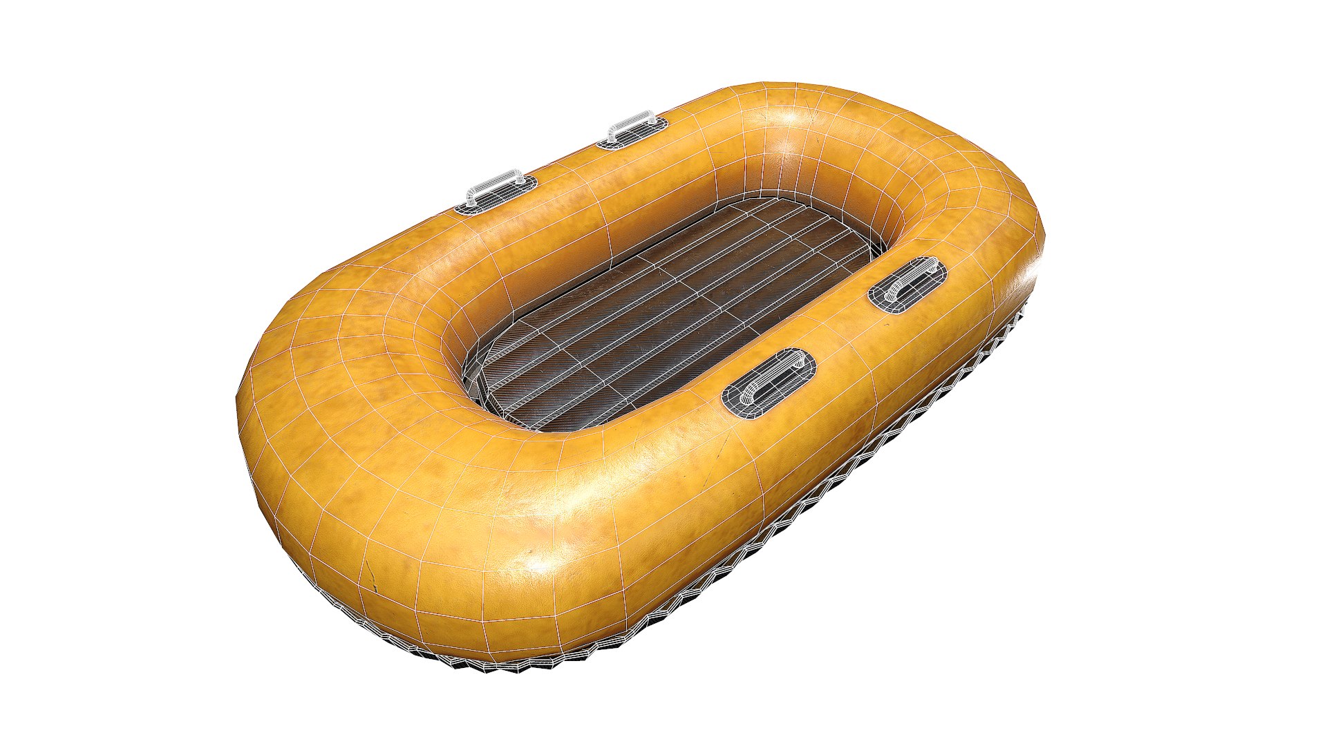 3D River Rafting Boat Pbr Model - TurboSquid 1578470