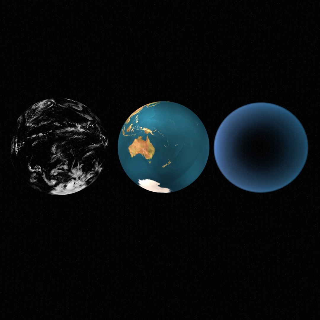 Earth Sphere 3d Max
