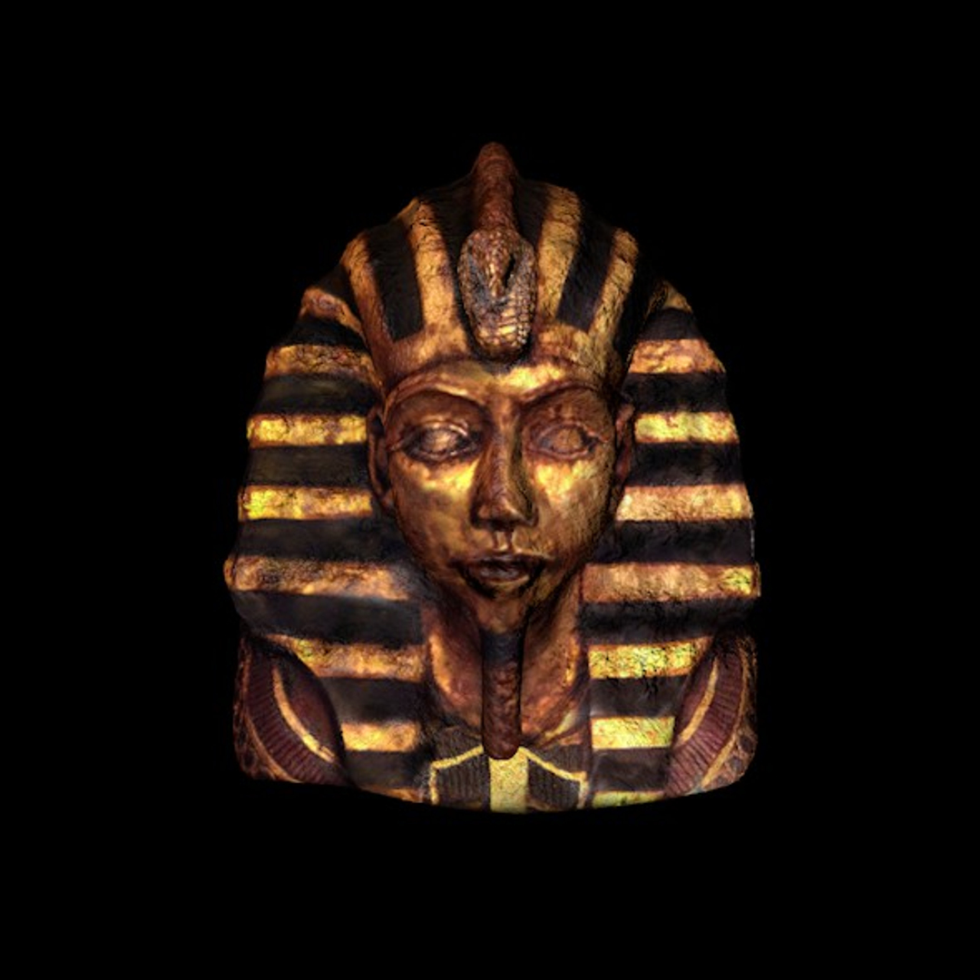 3d Model Of Statue Pharaoh Head