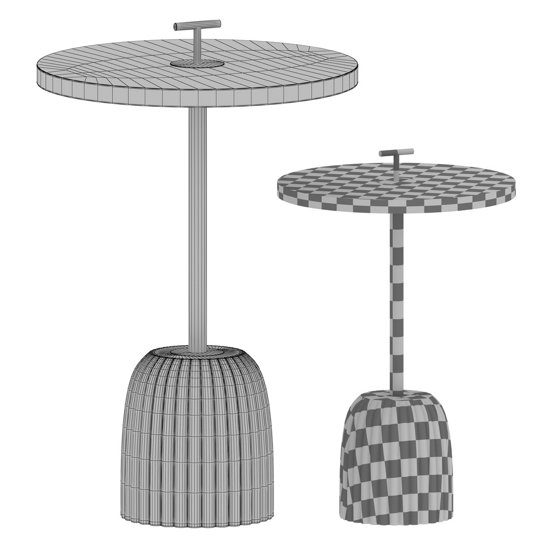 Cocktail Marble Table Drinks 3D Model - TurboSquid 1573586