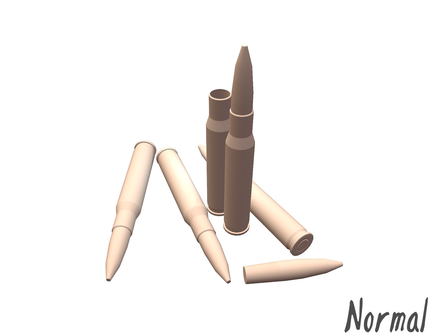 3d Cartridge Bullet 16 Model