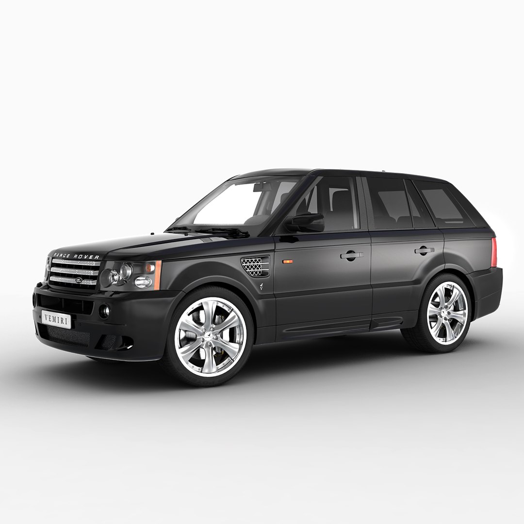 Realistic Range Rover Sport 3d Max