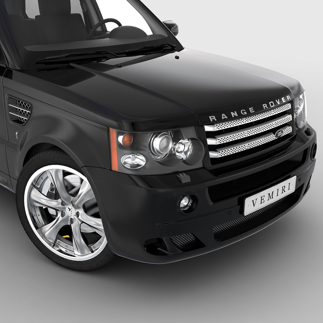 Realistic Range Rover Sport 3d Max