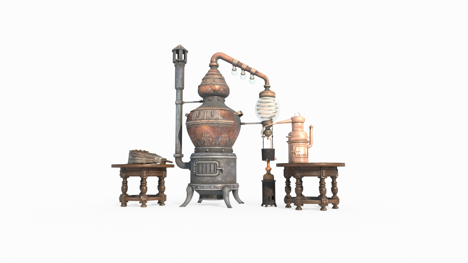 Ancient Alchemy Equipment 3D - TurboSquid 2313649