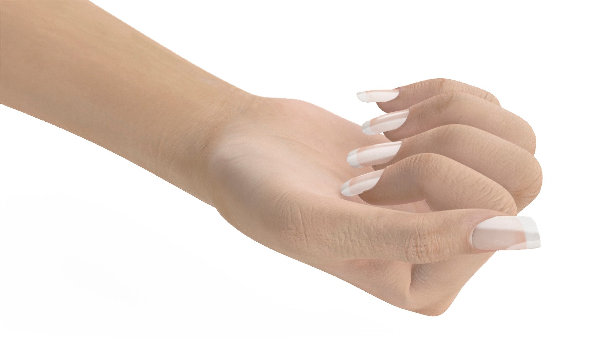 3D White Skinned Woman Fist model - TurboSquid 2180394