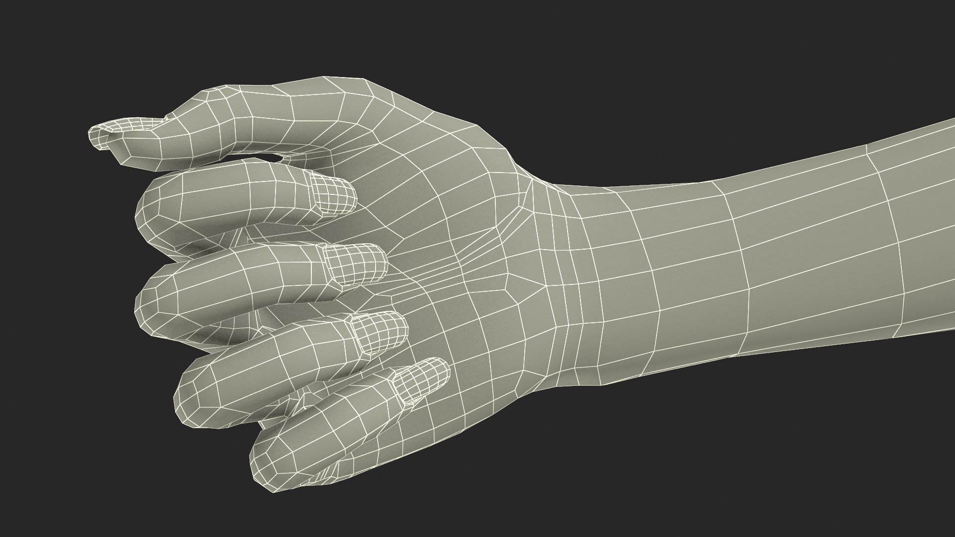 3D White Skinned Woman Fist model - TurboSquid 2180394