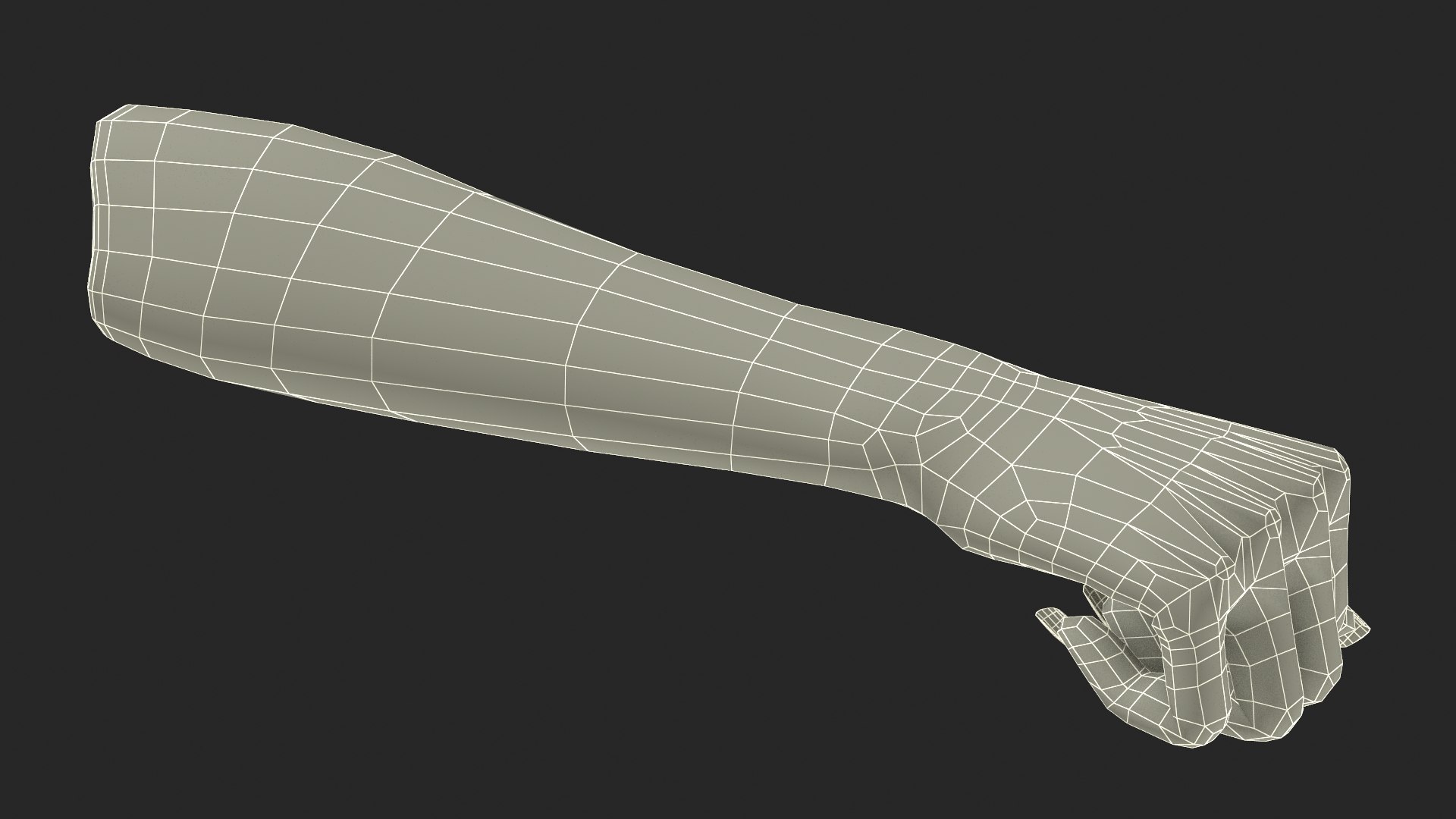 3D White Skinned Woman Fist model - TurboSquid 2180394