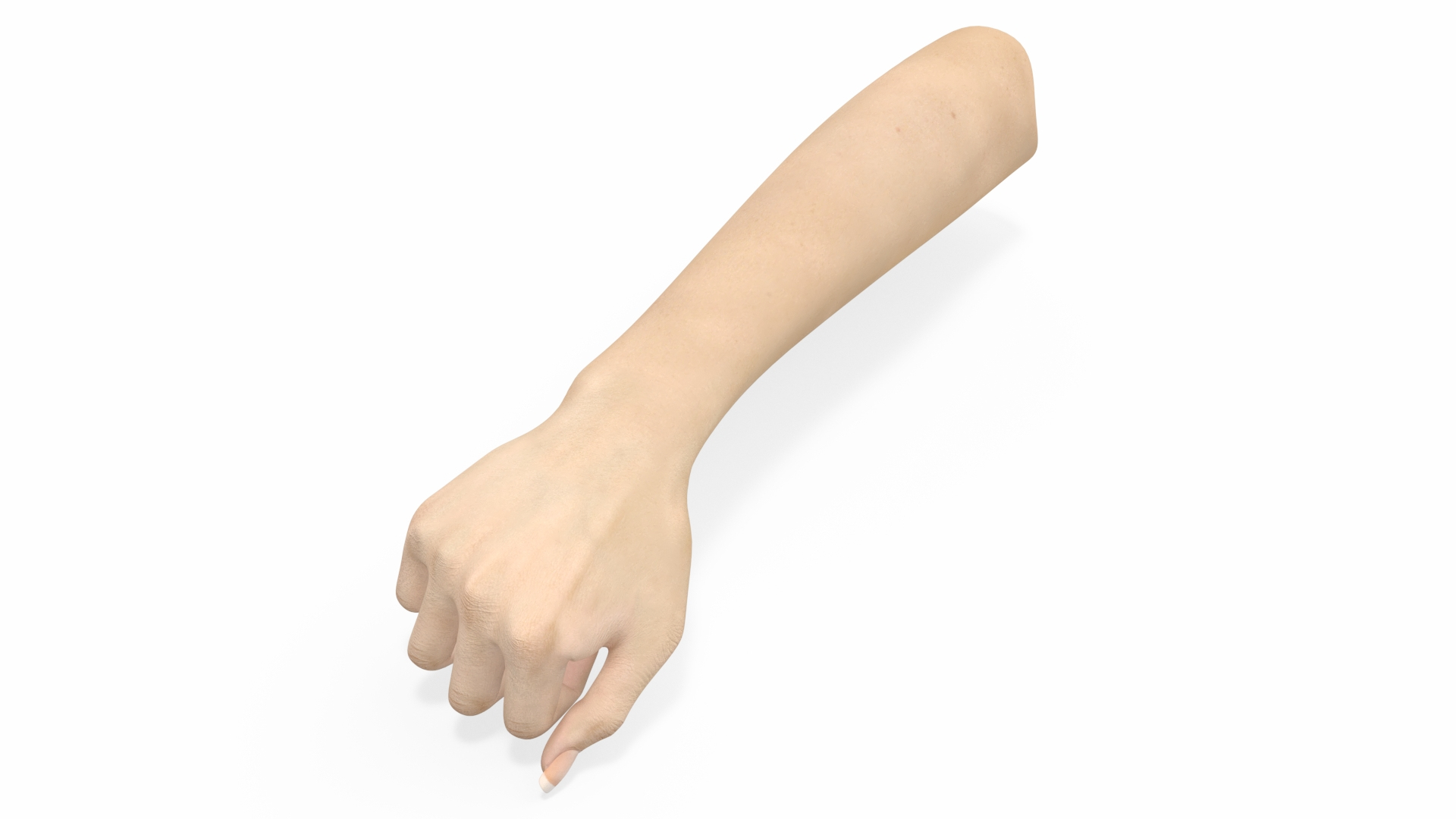 3D White Skinned Woman Fist model - TurboSquid 2180394