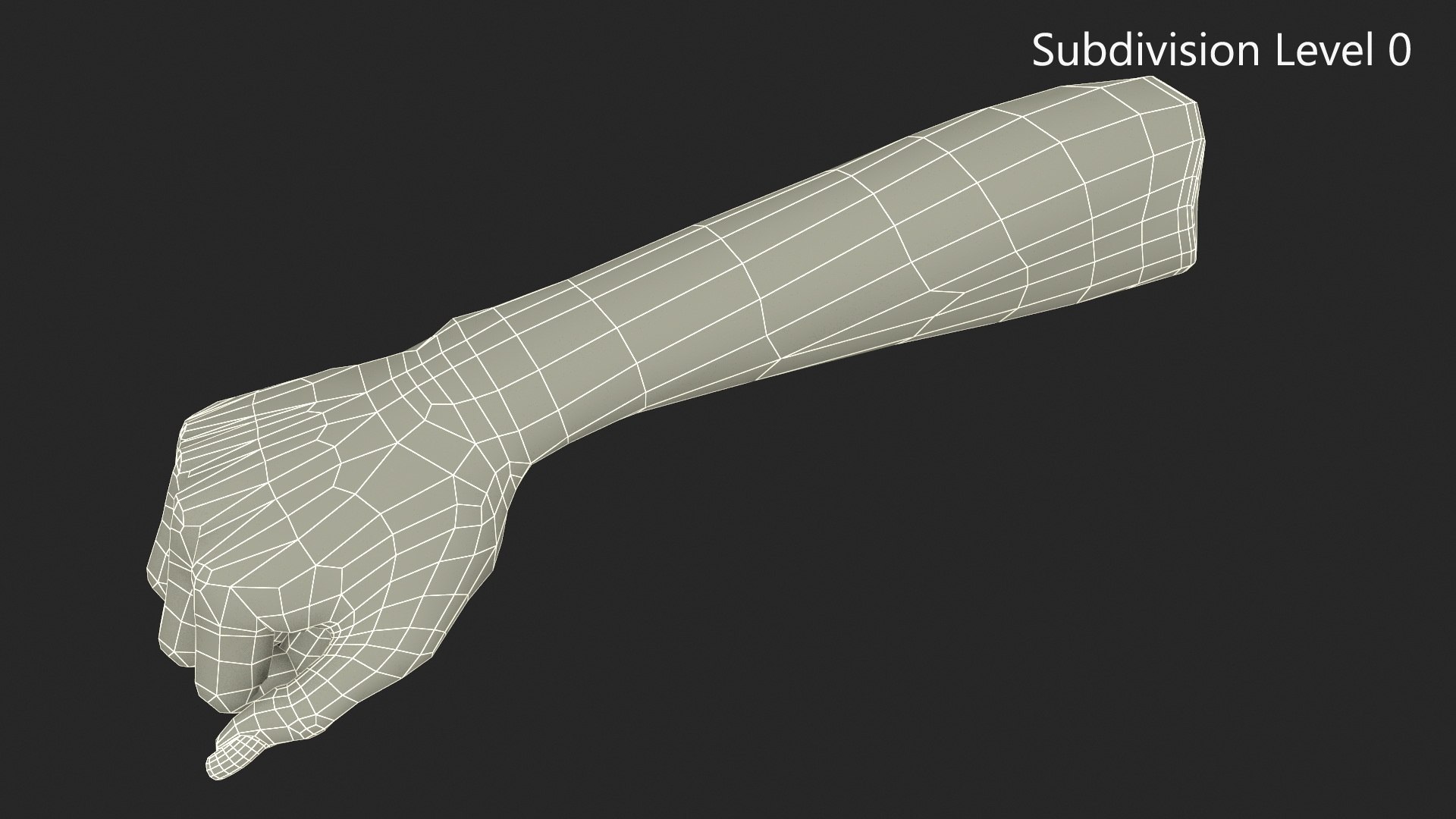 3D White Skinned Woman Fist model - TurboSquid 2180394