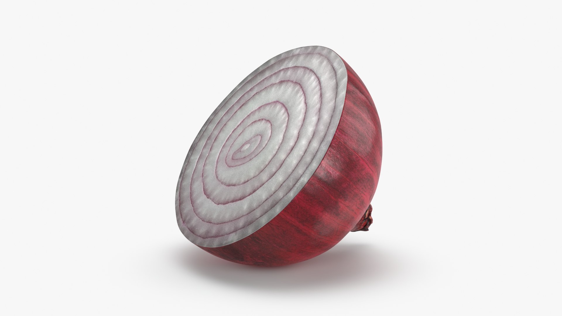 Half A Red Onion Model - TurboSquid 2137556
