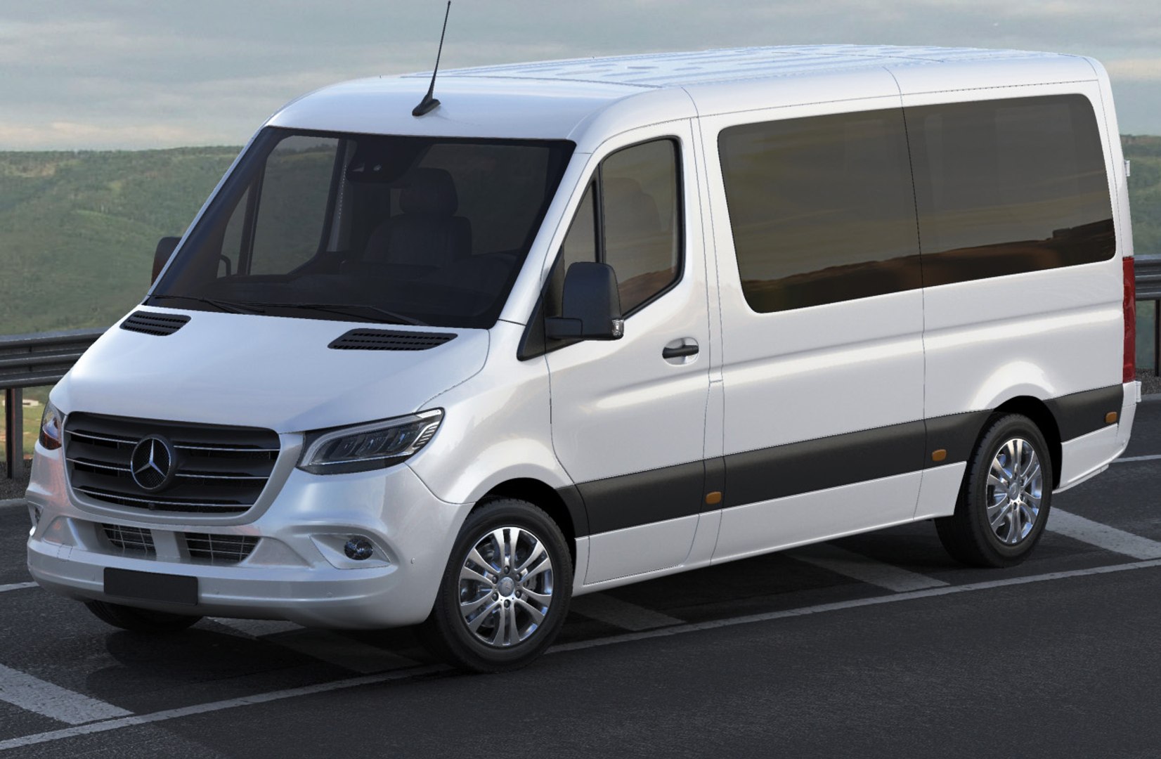 Mercedes Sprinter Tourer 2018 3D Model - TurboSquid 1463538