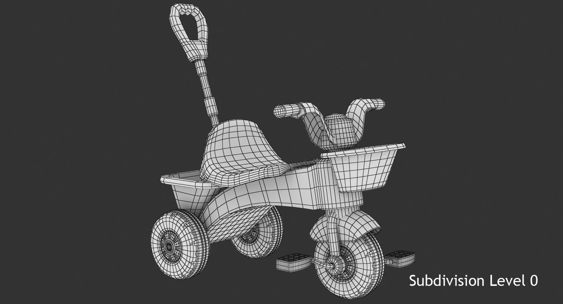 3d Tricycle Toy Model