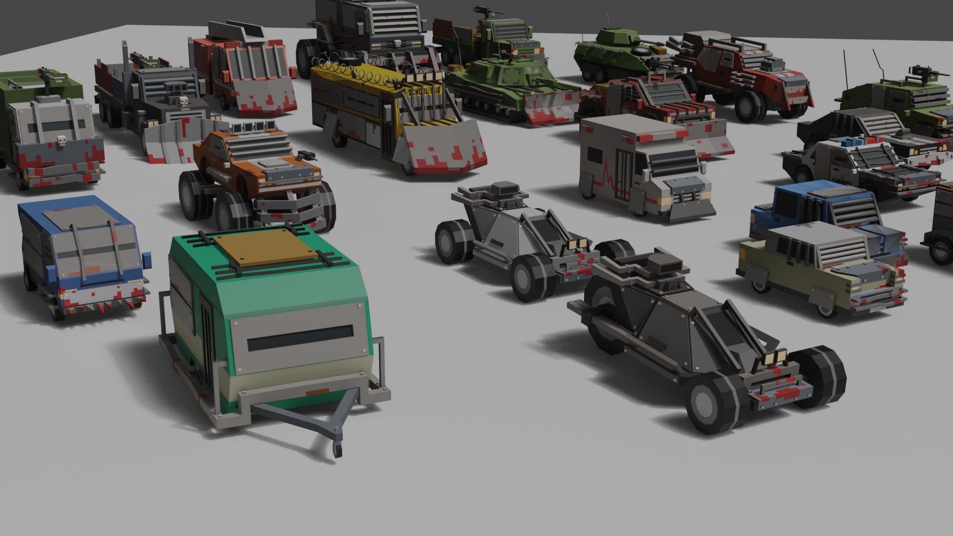 3D Model Apocalypse Cars Pack - 26 Unique 3D Models - TurboSquid 2317256