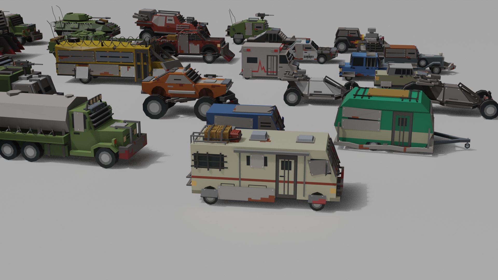 3D Model Apocalypse Cars Pack - 26 Unique 3D Models - TurboSquid 2317256
