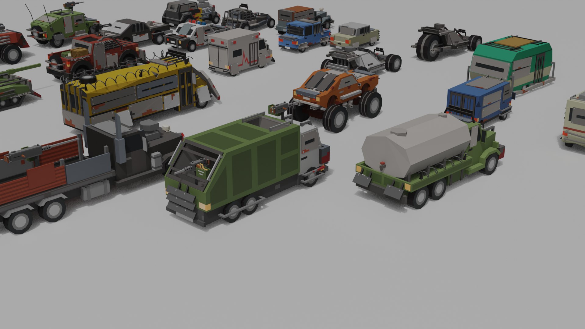 3D Model Apocalypse Cars Pack - 26 Unique 3D Models - TurboSquid 2317256