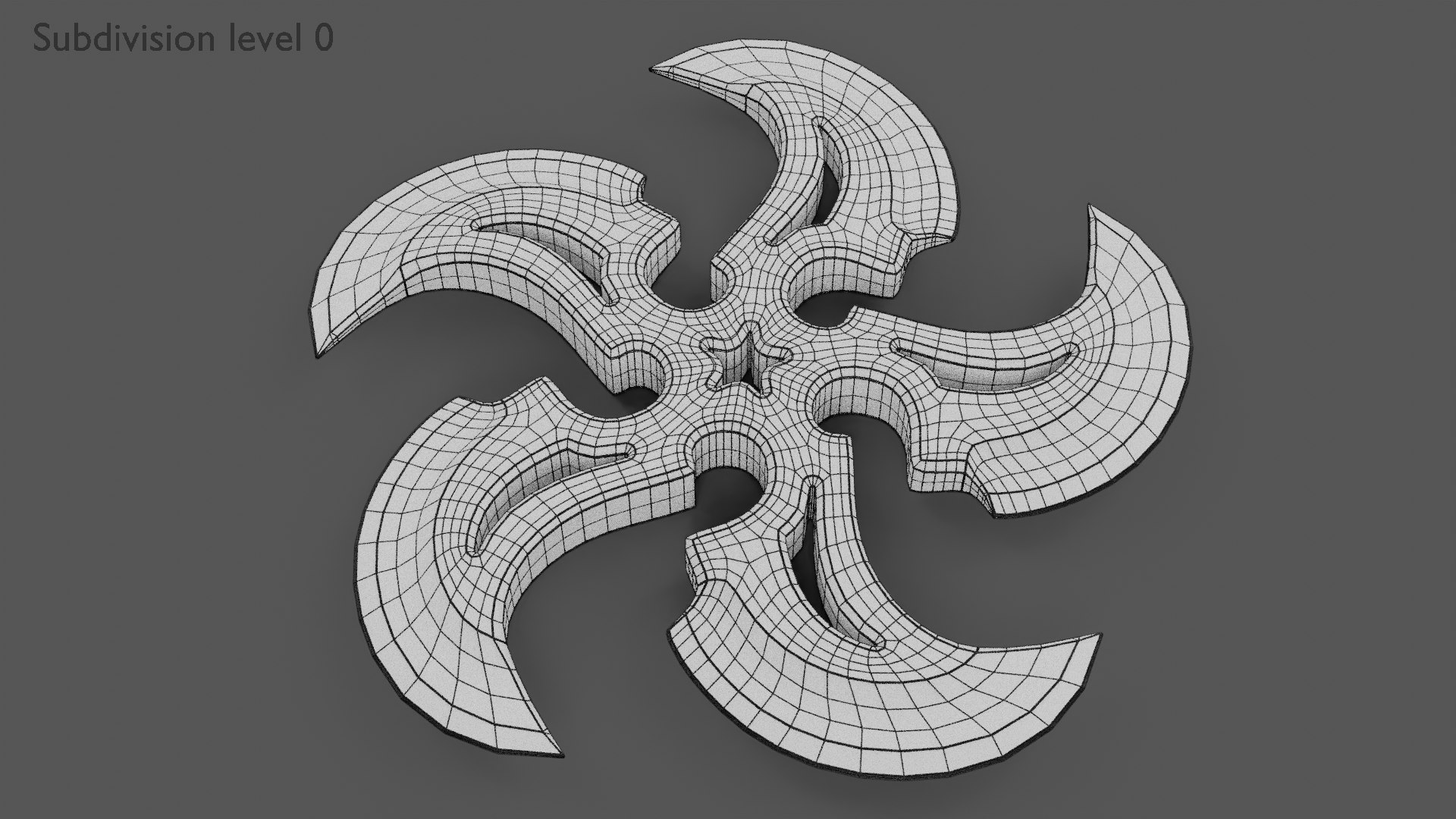 Throwing Star V M II Re 3D Model - TurboSquid 1790530