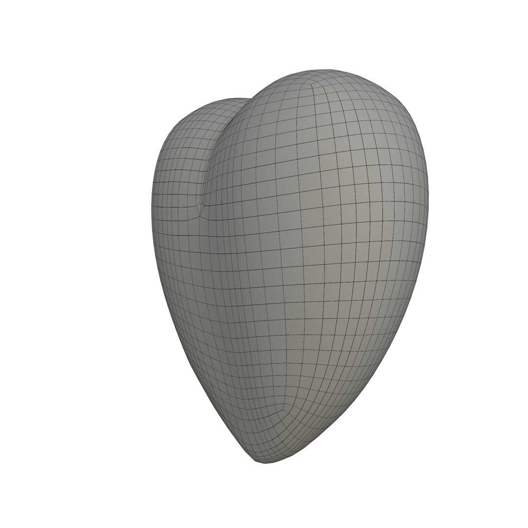 3D Hart Plastic Red HighPoly Model - TurboSquid 2383285