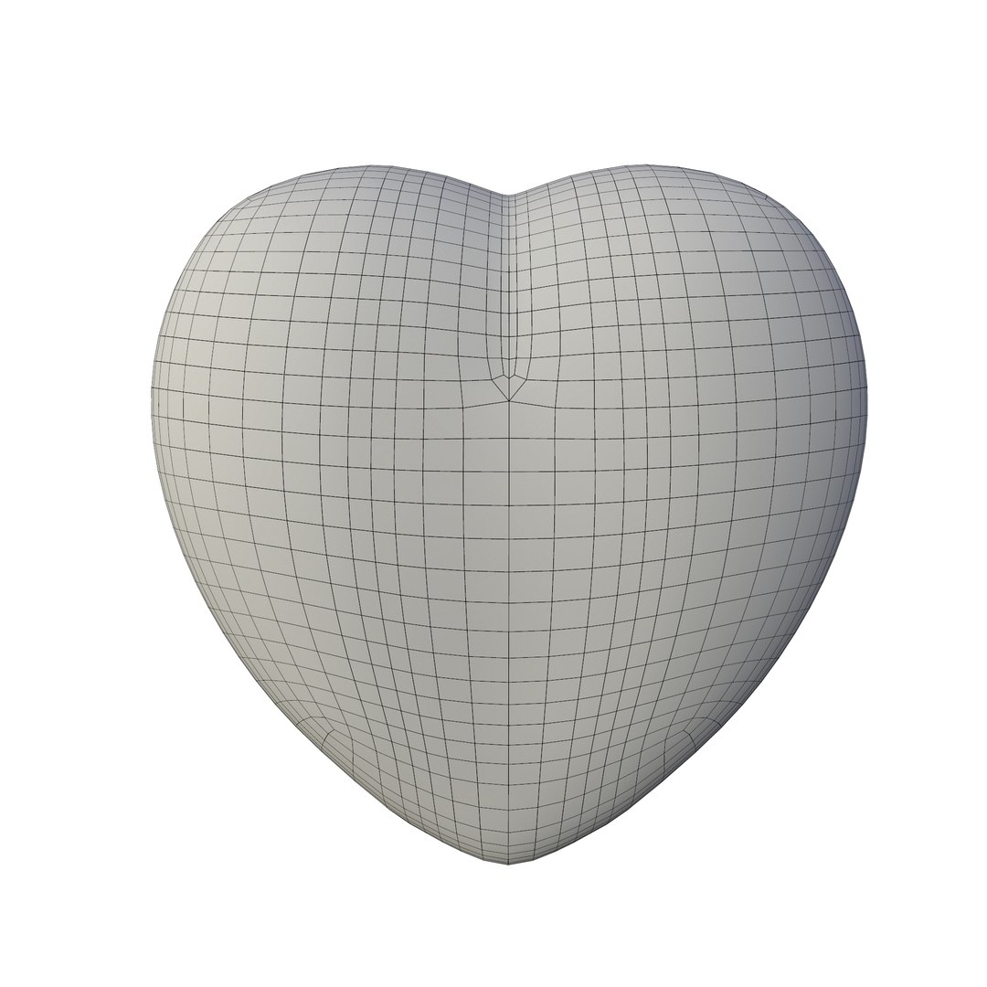 3D Hart Plastic Red HighPoly Model - TurboSquid 2383285