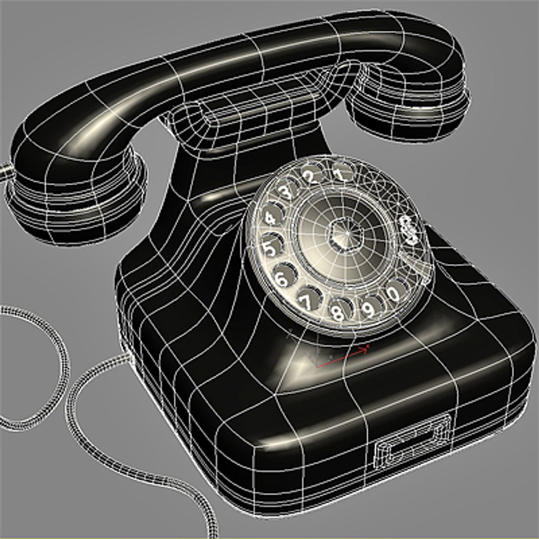 classic phone 3d model