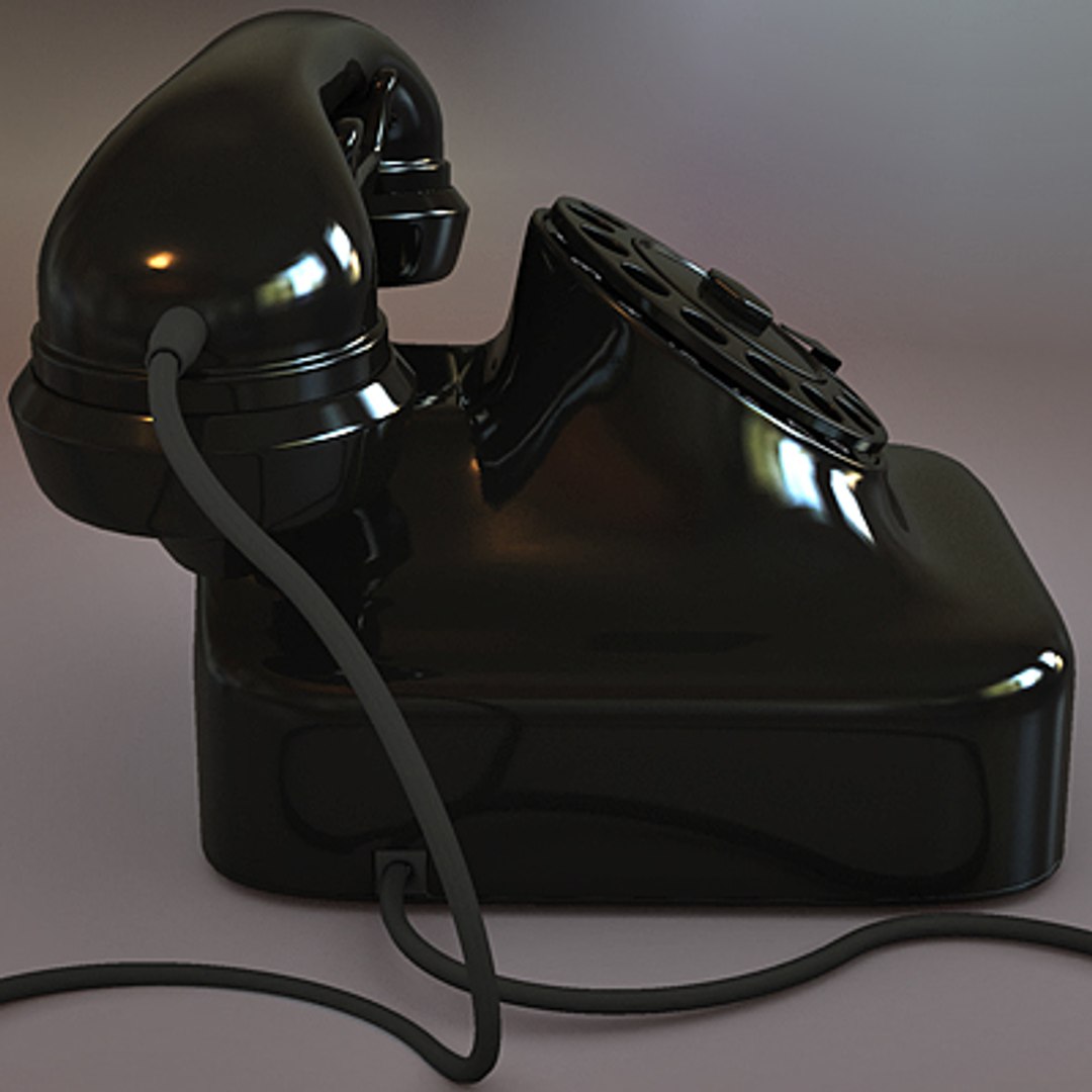 classic phone 3d model