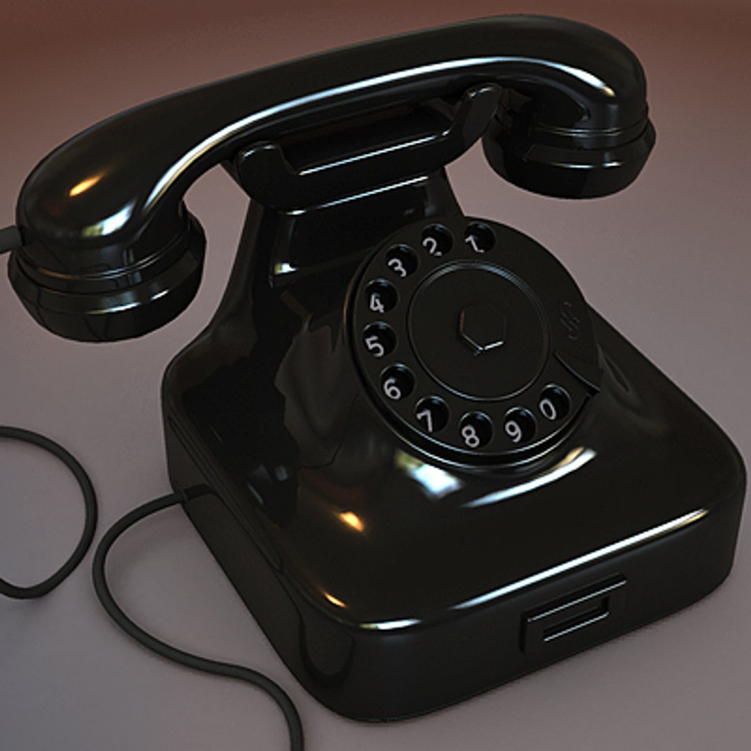 classic phone 3d model