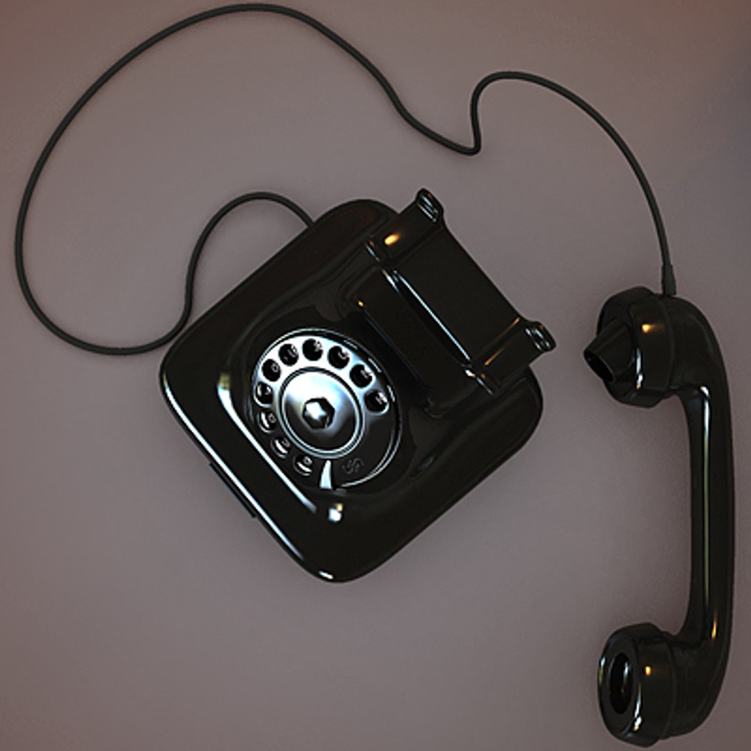 classic phone 3d model