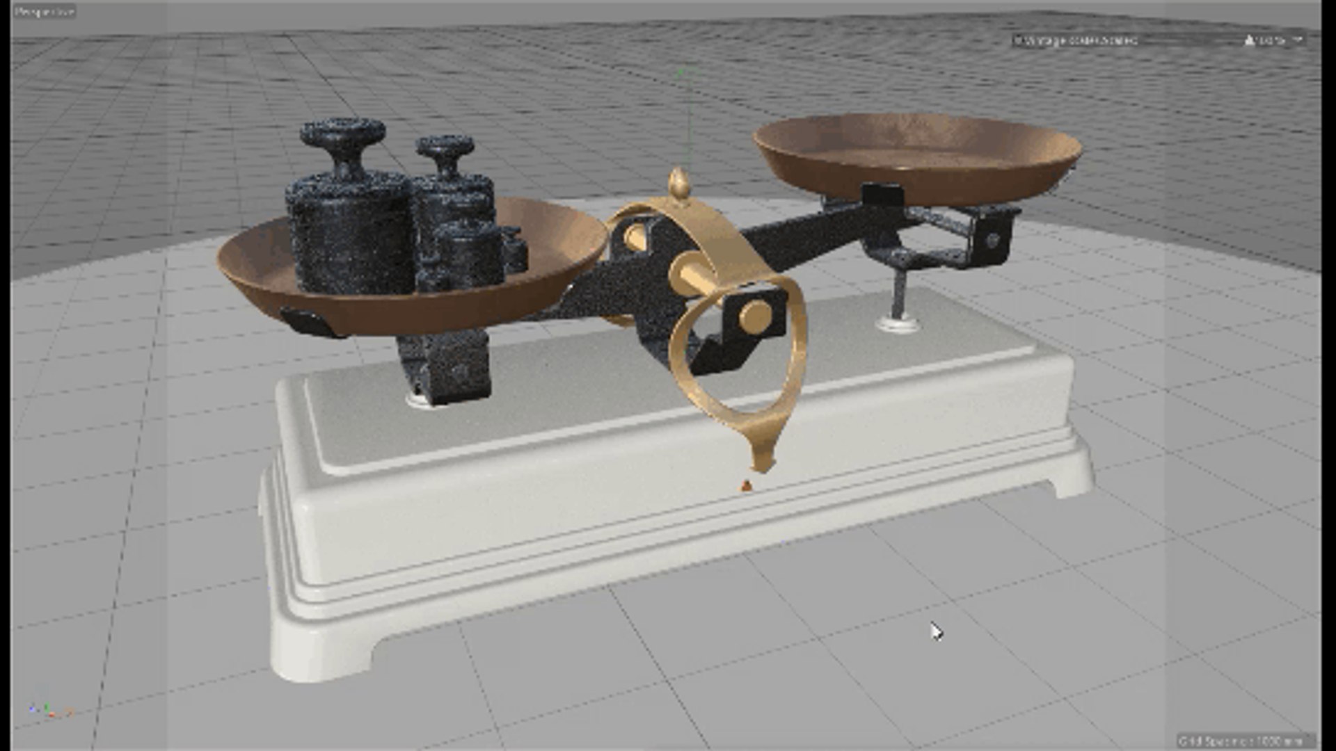 Balance Vintage Scales Model - TurboSquid 1399435