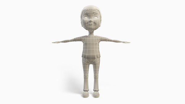 3D cartoon friends kids - - TurboSquid 1252049