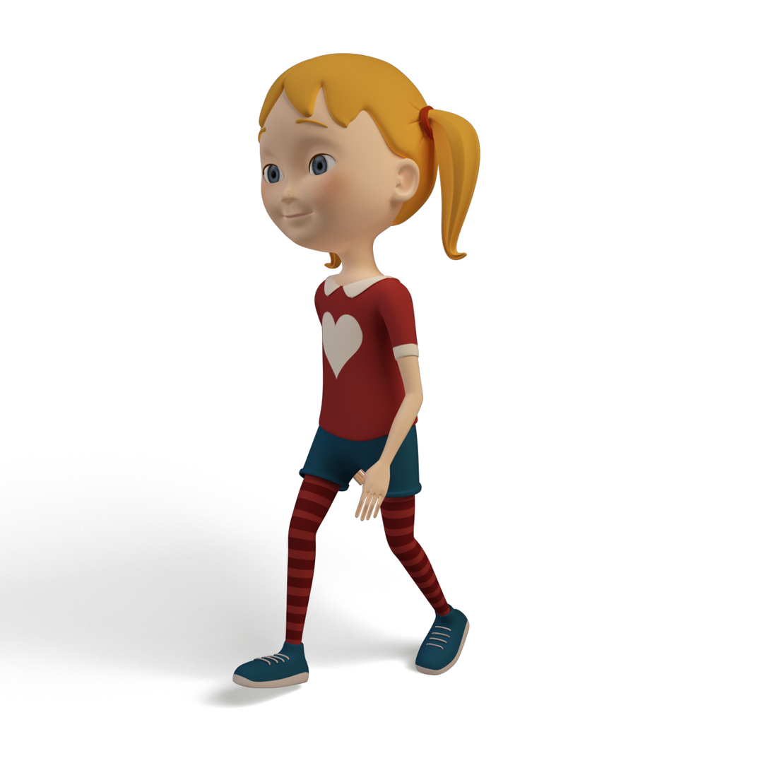3D cartoon friends kids - - TurboSquid 1252049