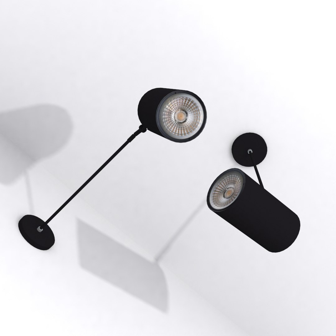 Wall Spotlight Telescopic Boom Mounted Exhibition Exhibition Long Arm ...