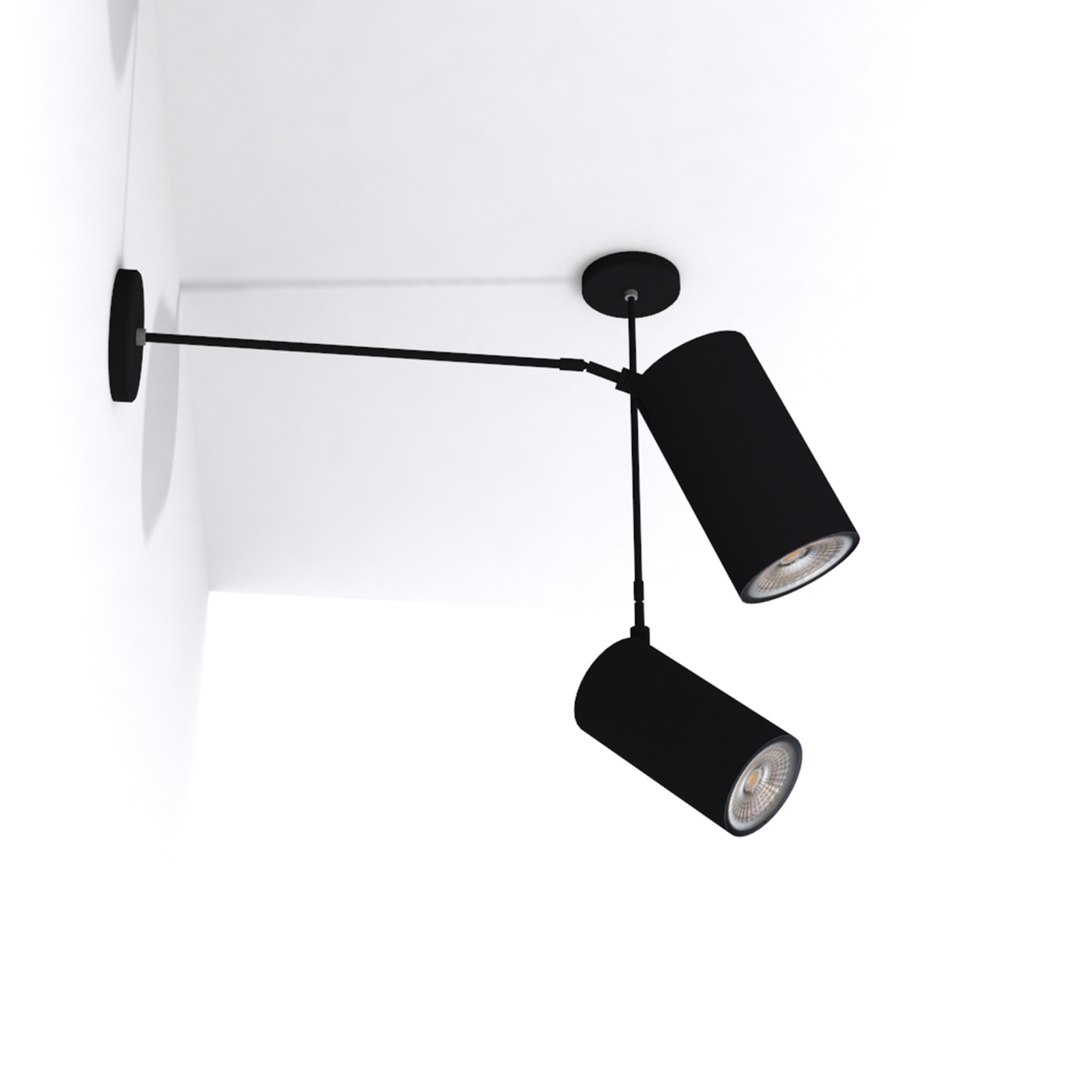 Wall Spotlight Telescopic Boom Mounted Exhibition Exhibition Long Arm ...