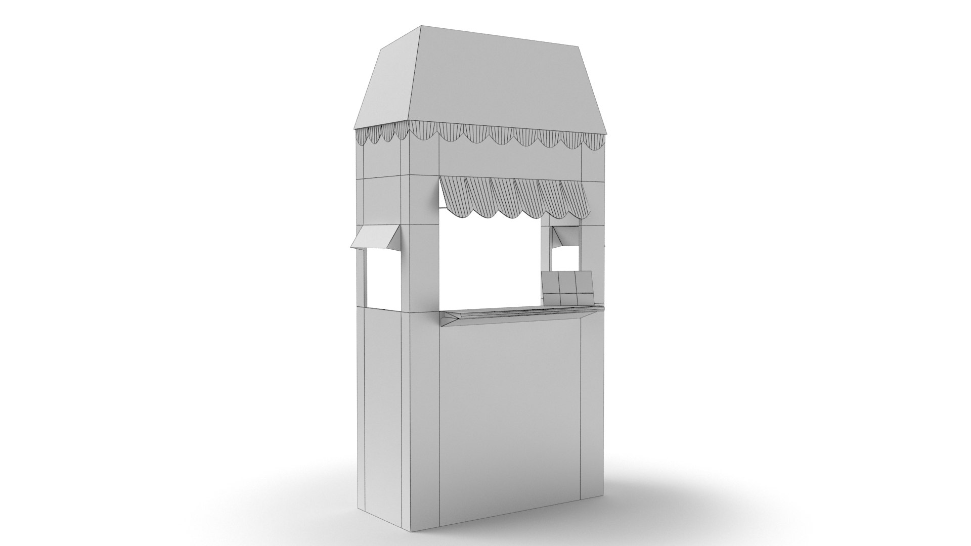 3D Model Tickets Booth - TurboSquid 1444045