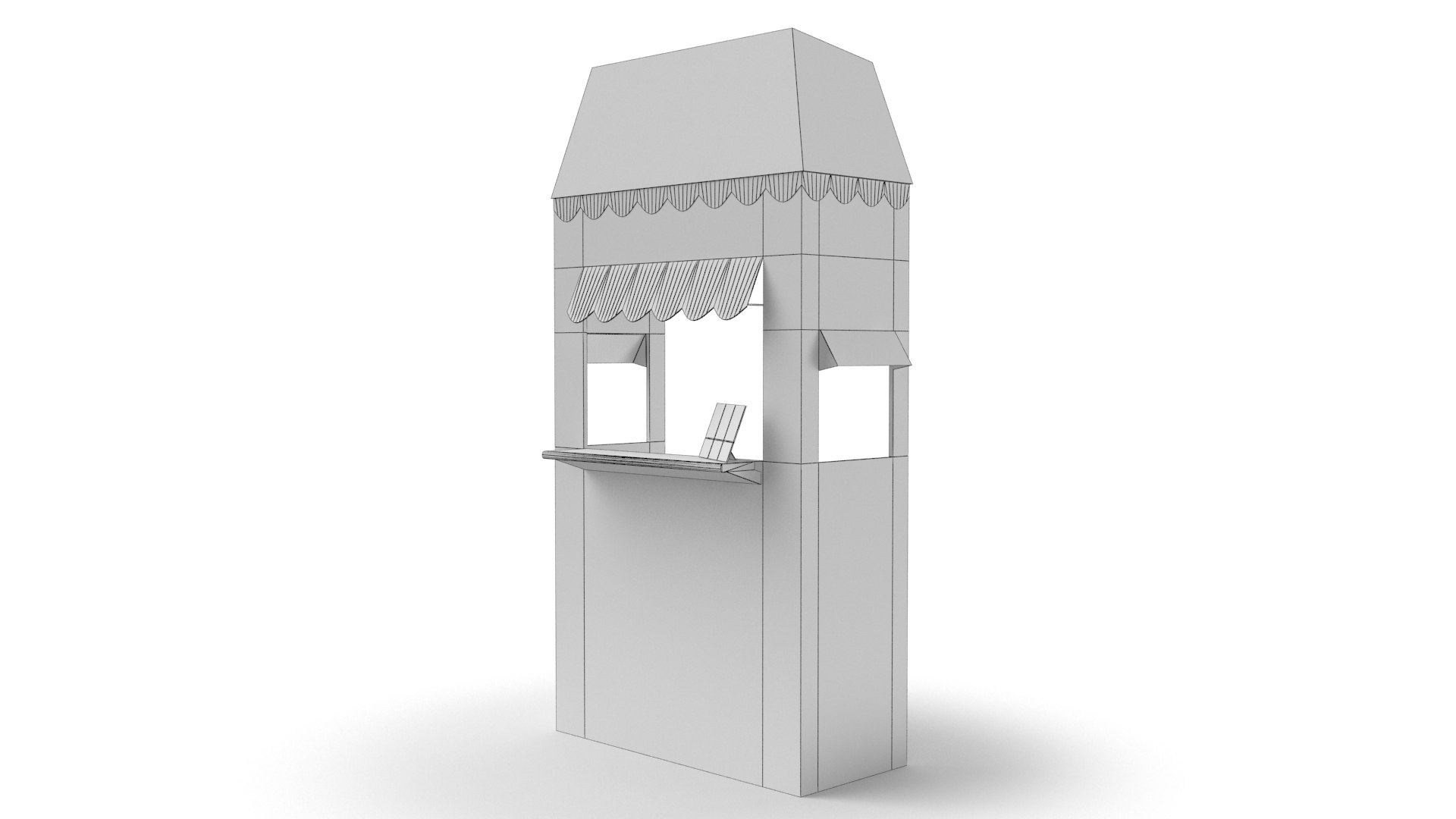 3D Model Tickets Booth - TurboSquid 1444045
