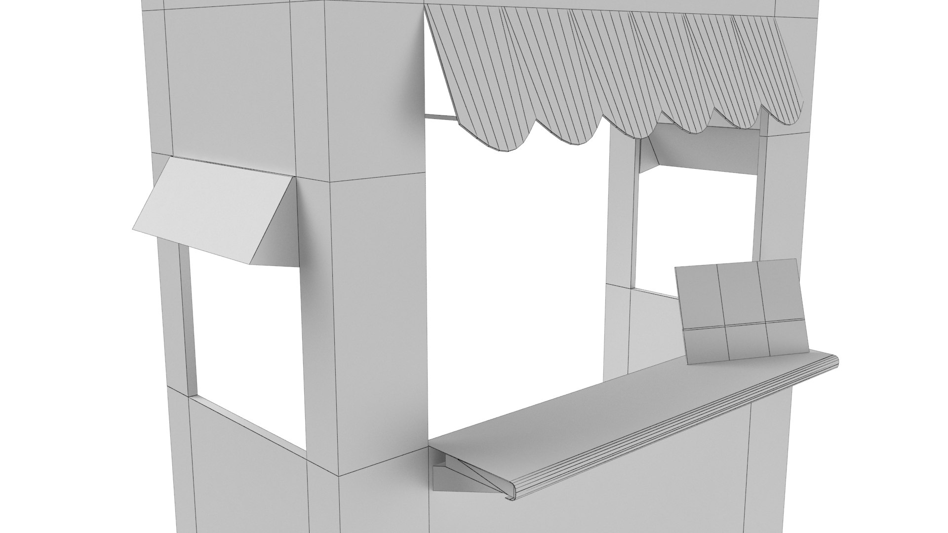 3D Model Tickets Booth - TurboSquid 1444045