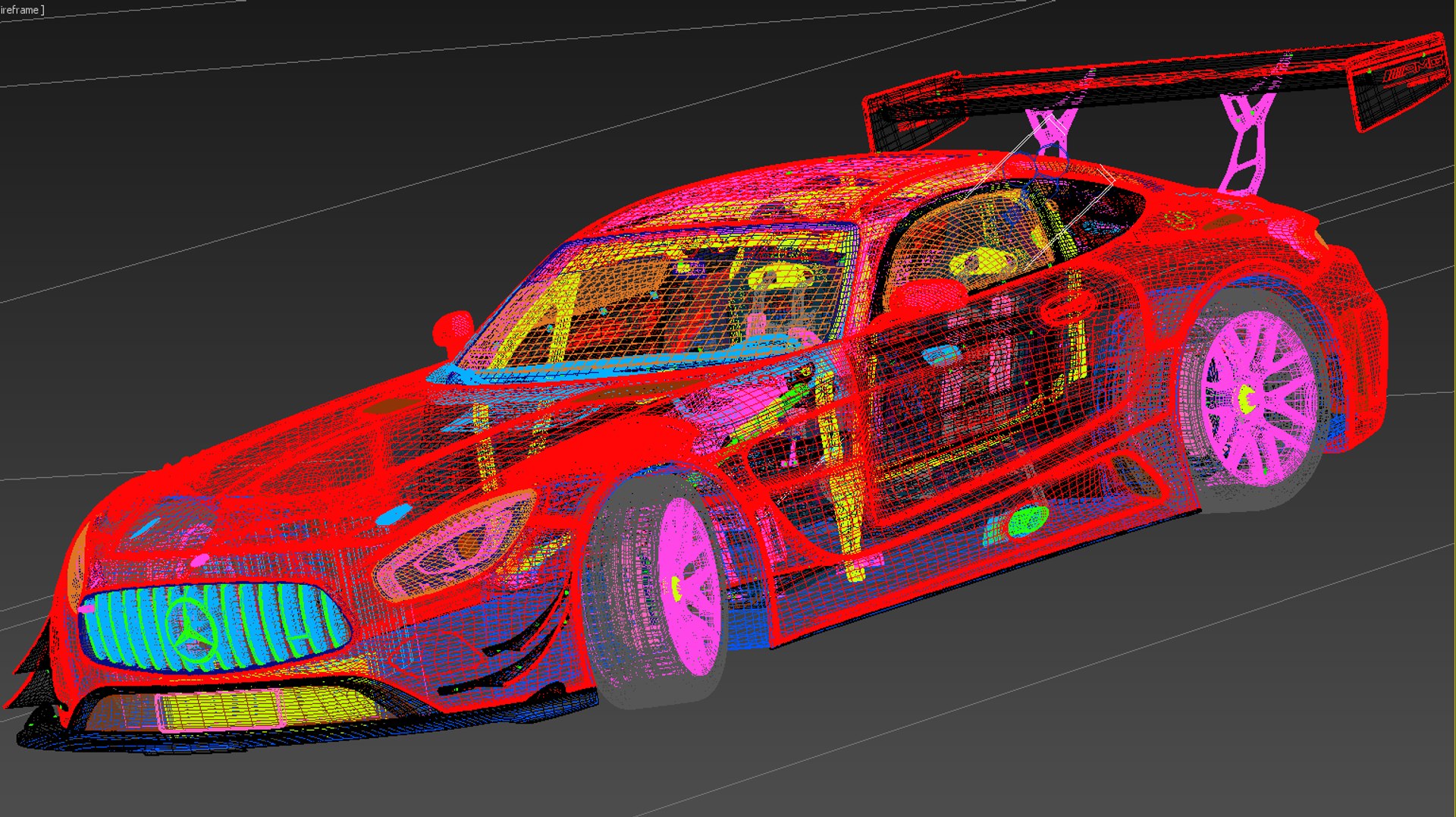 3d Model Mercedes-benz Amg 2017 Gt3