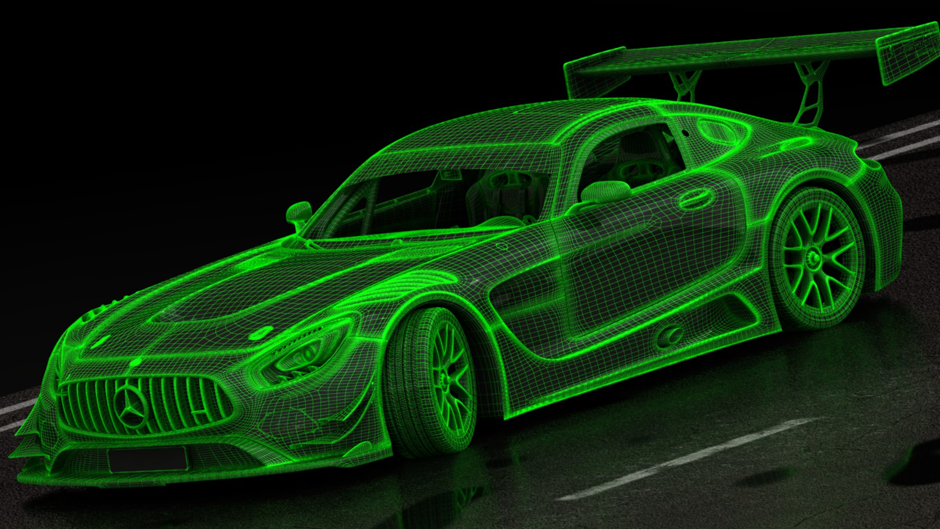 3d Model Mercedes-benz Amg 2017 Gt3