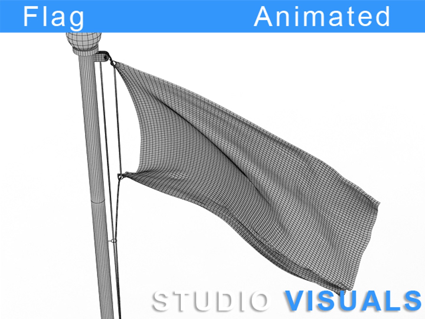 3d Model Flag