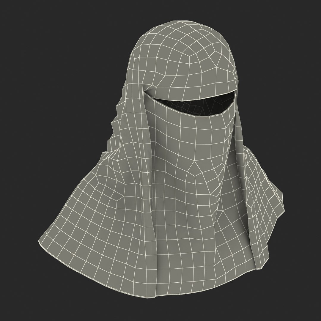 muslim islamic women burqa 3d 3ds