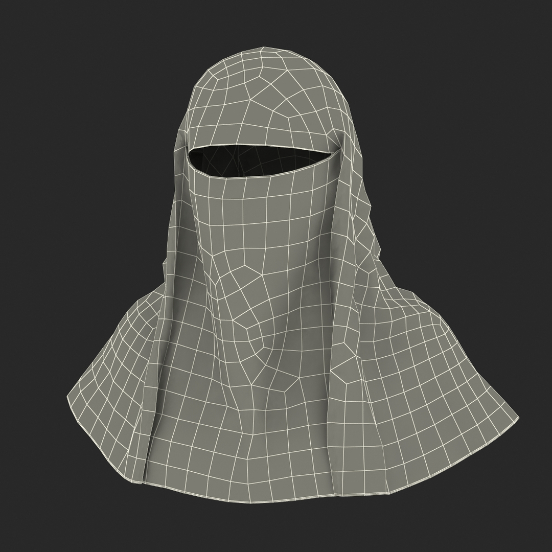 Muslim Islamic Women Burqa 3d 3ds