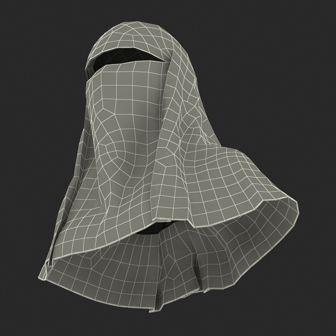 muslim islamic women burqa 3d 3ds