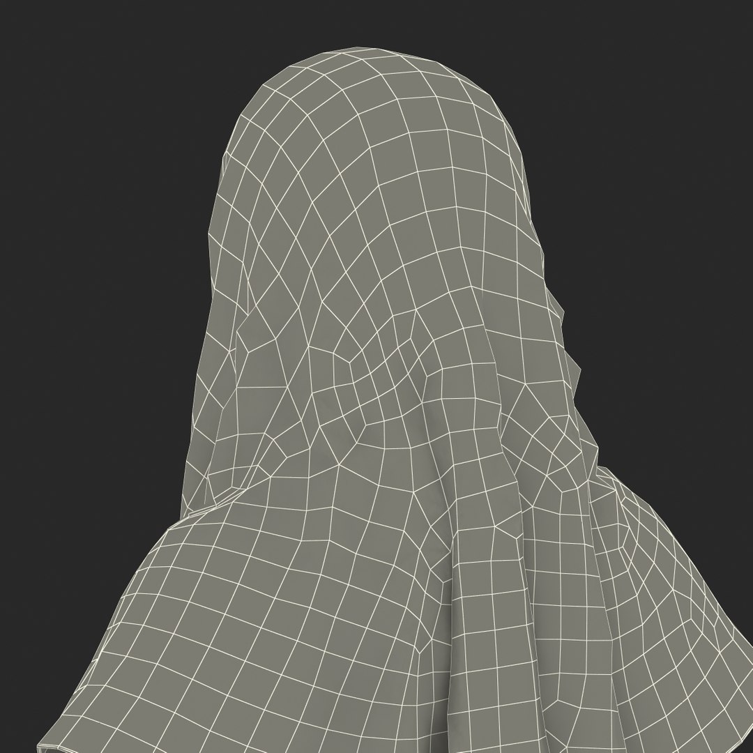 muslim islamic women burqa 3d 3ds
