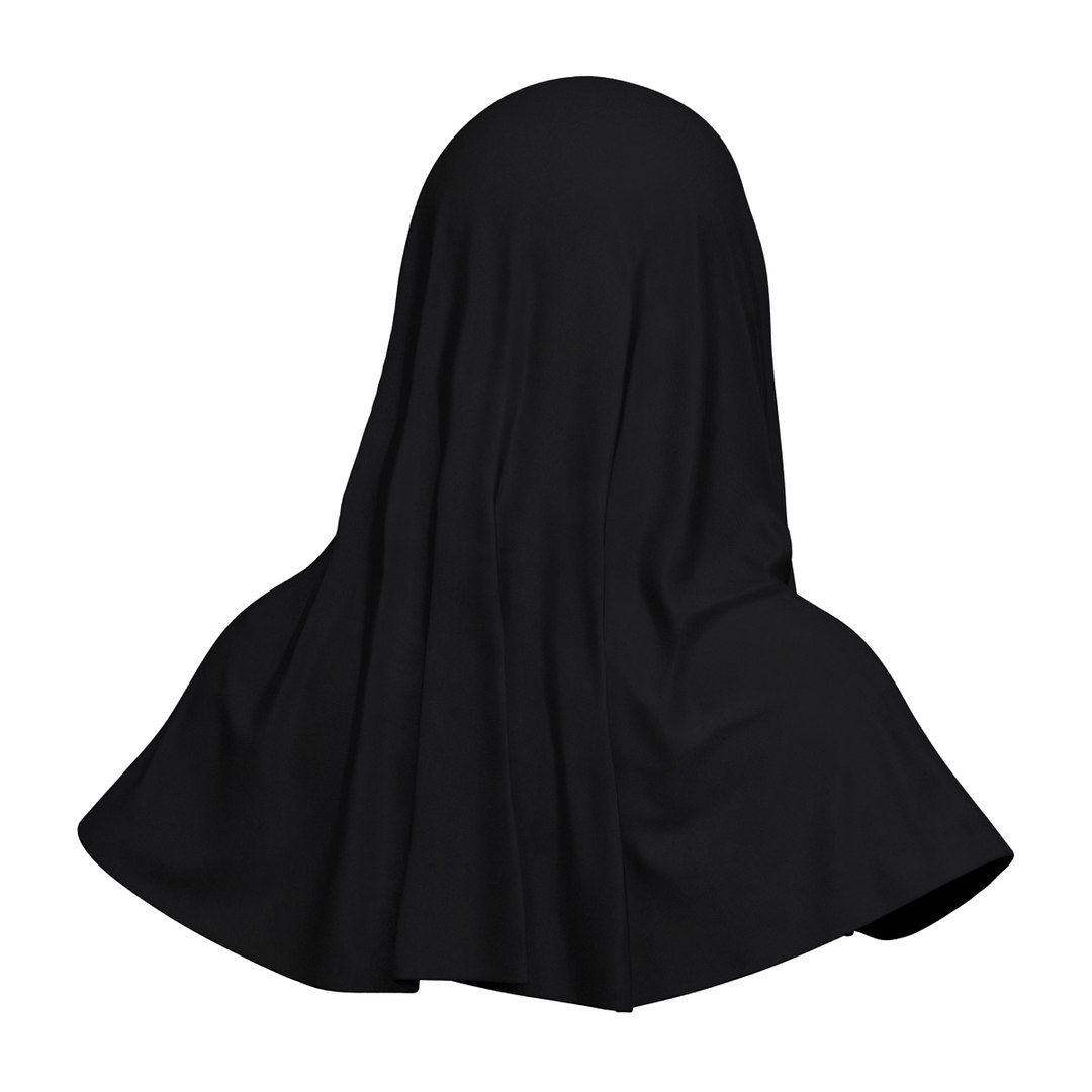 Muslim Islamic Women Burqa 3d 3ds