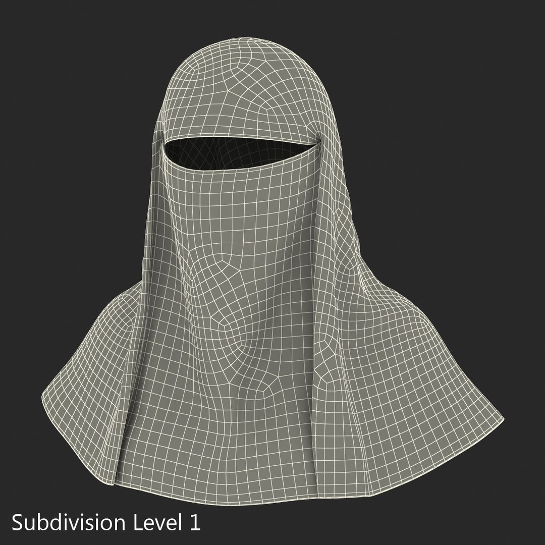 Muslim Islamic Women Burqa 3d 3ds