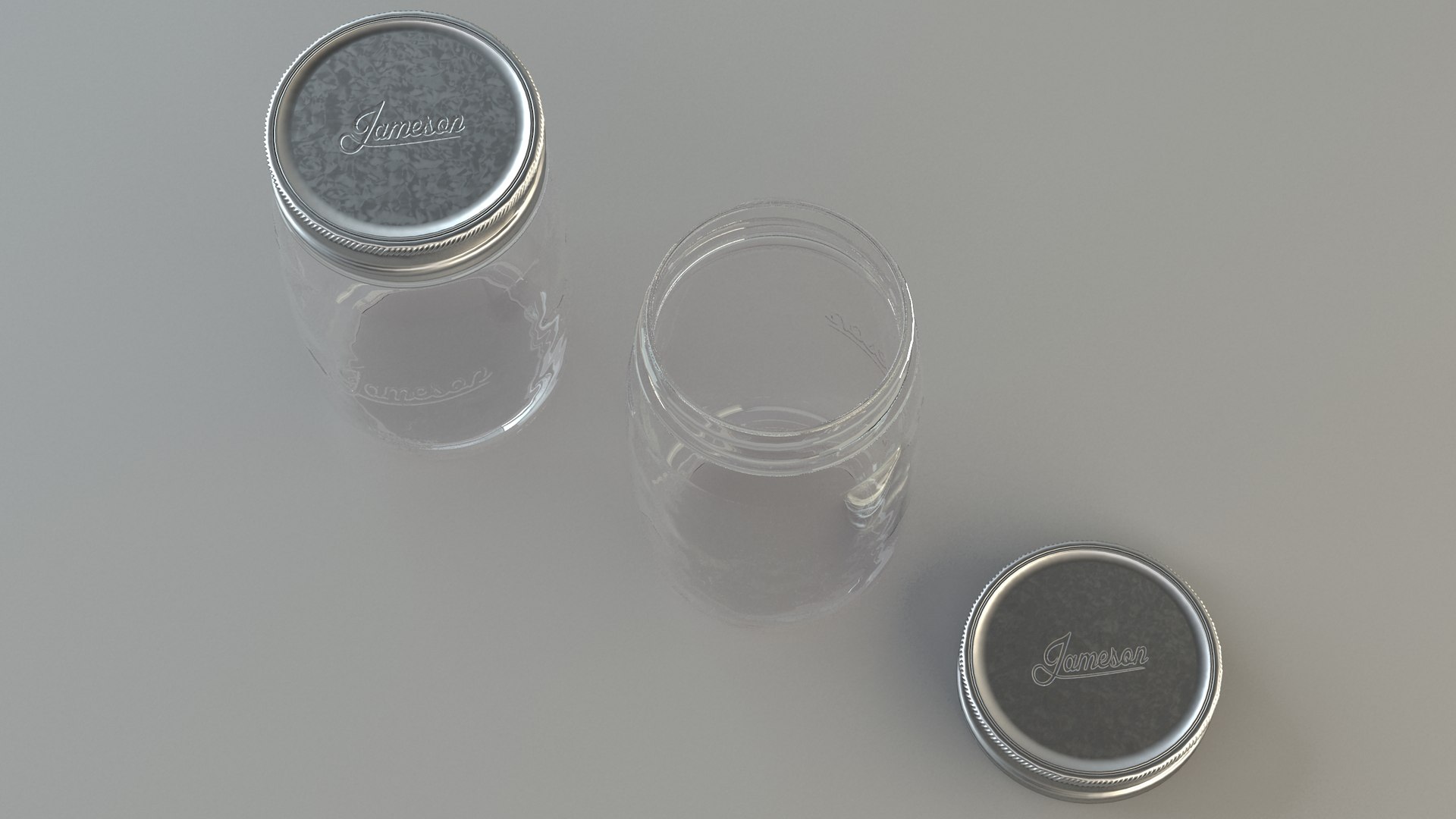 mason jar 3d model