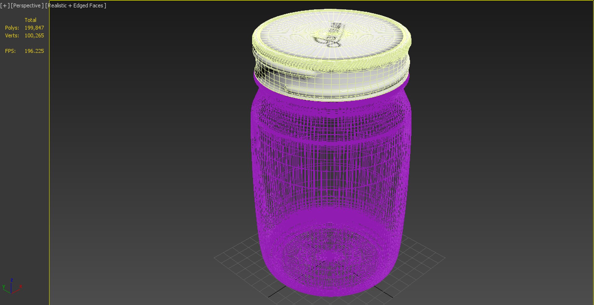 mason jar 3d model